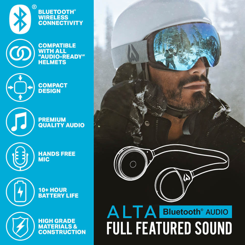 Alta Bluetooth Ski Helmet Headphones - Wildhorn Outfitters